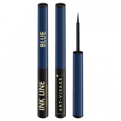 Подводка для глаз Art Visage Ink Line жидкая с аппликатором синяя 3 мл ...