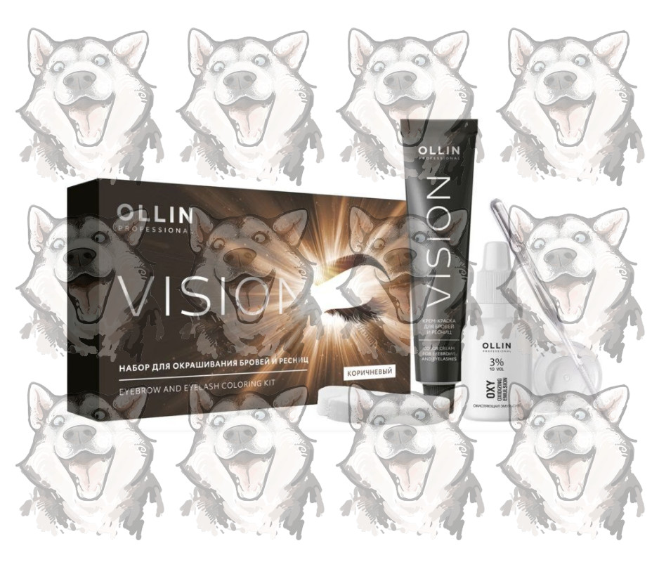 Краска для бровей и ресниц Ollin Vision тон Коричневый 20 мл. Купить в ...