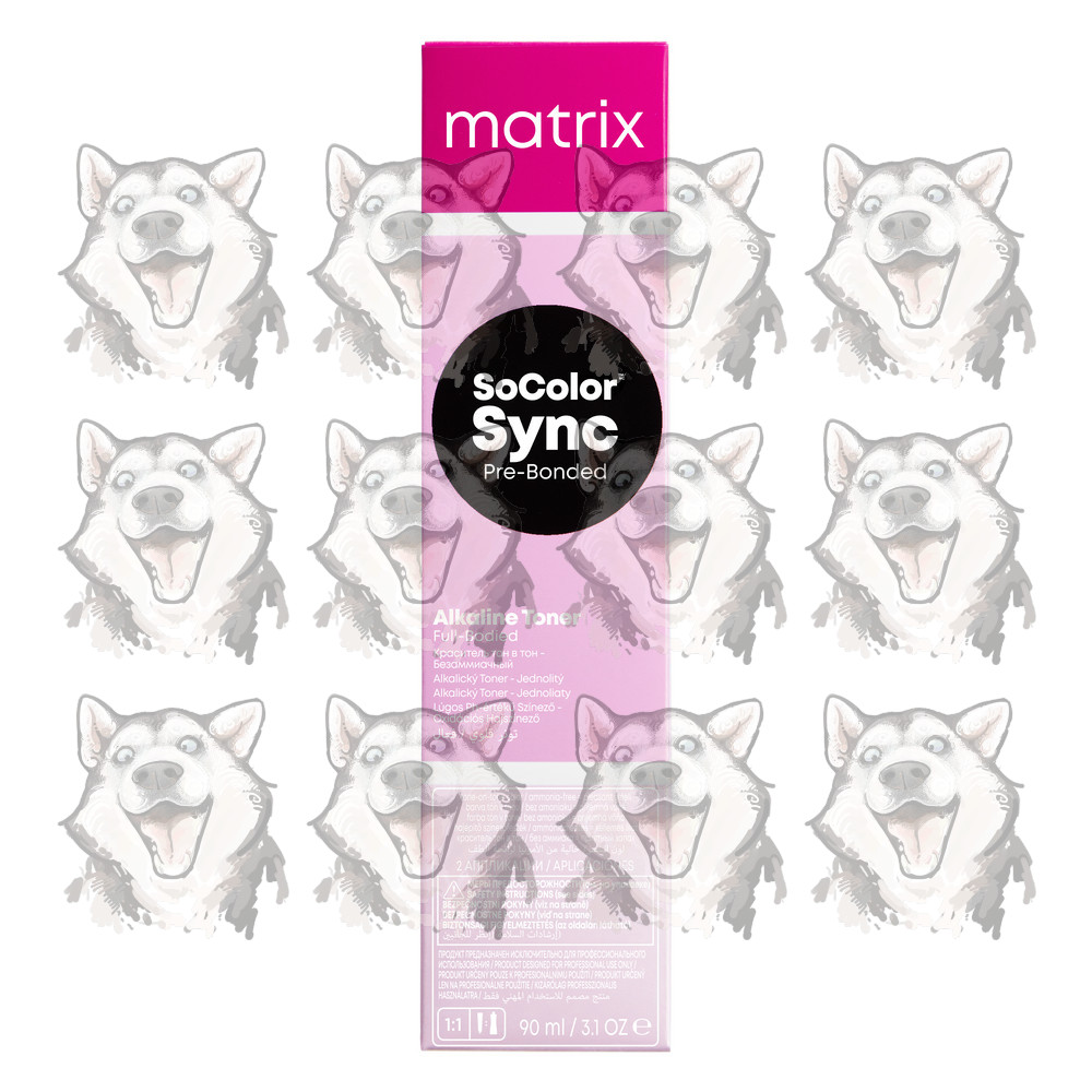 Безаммиачный краситель Matrix Color Sync 8A Светлый блондин пепельный ...